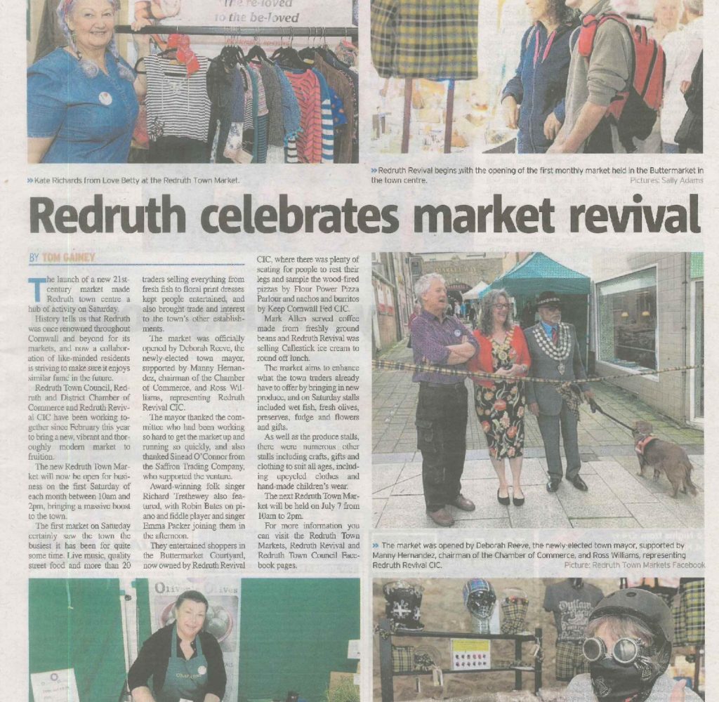 Redruth celebrates market revival - Krowji