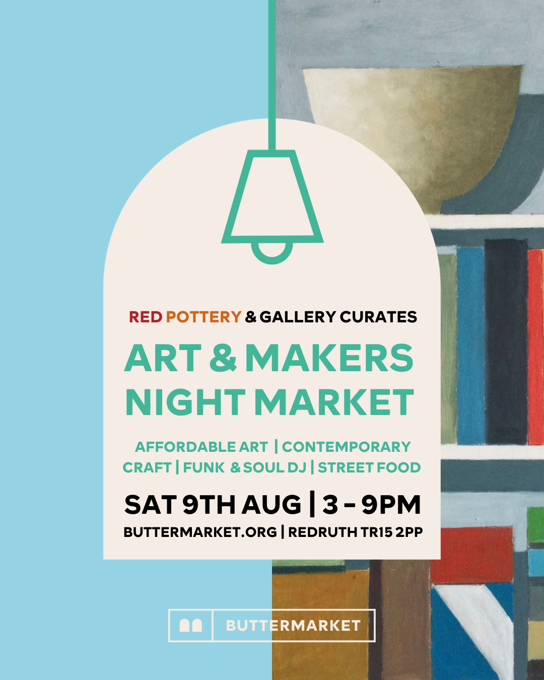 Art & Markers Night Market - Buttermarket, Redruth - Krowji